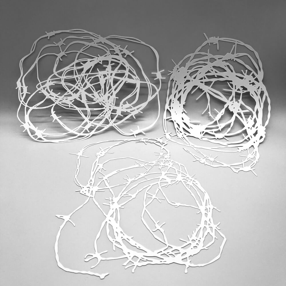 BOB-WAR (Barbed Wire) | Three Styles | Mixed Media - PM Artist Studio