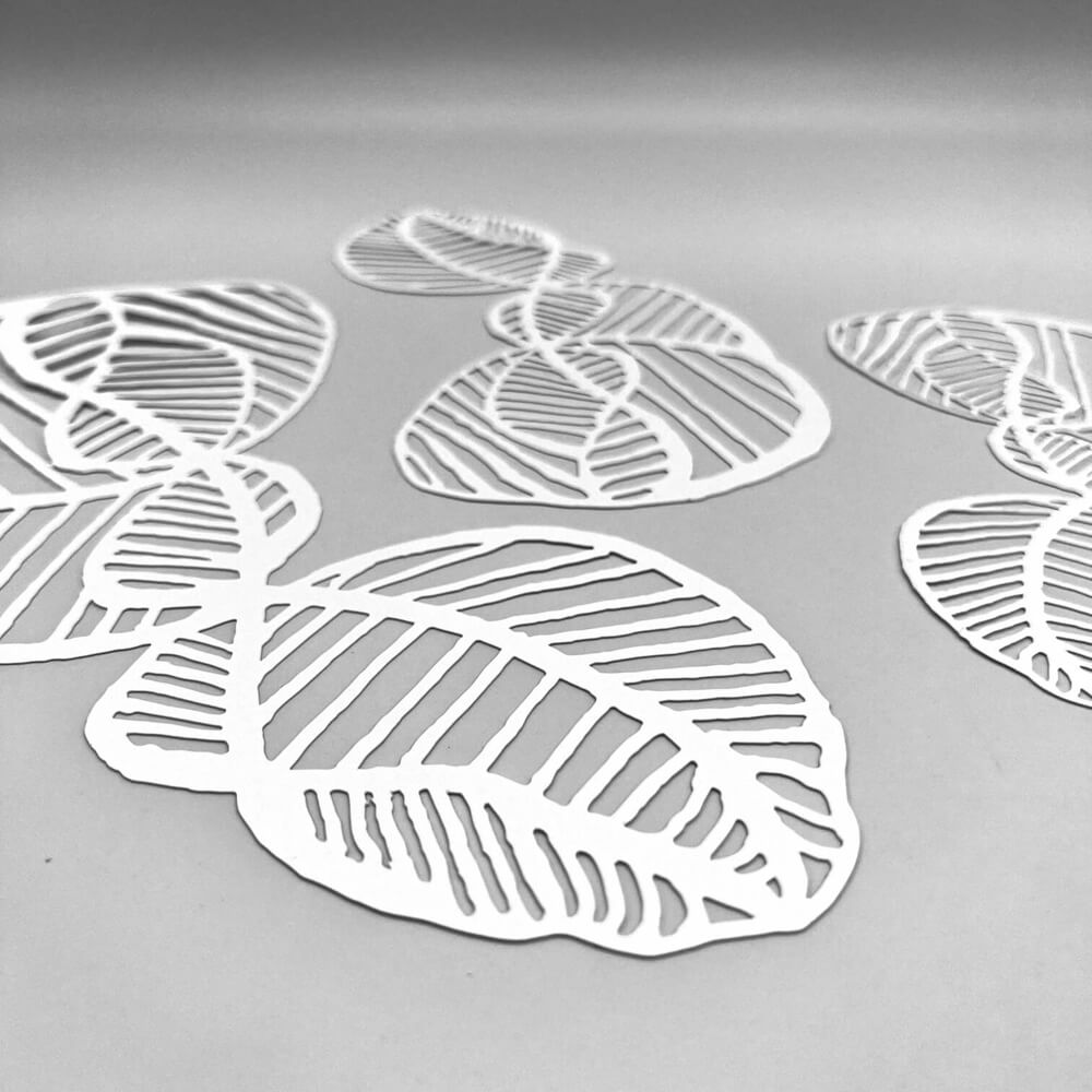 Spiral Swirl Leaf Set Stencils - PM Artist Studio