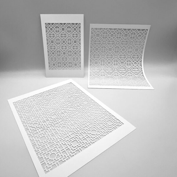 Craftsman Square Lattice | Mixed Media - PM Artist Studio