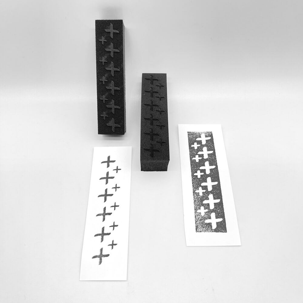 Strips Vol. 2 - Plus Signs | Artists' Tools | Foam Stamp - PM Artist Studio