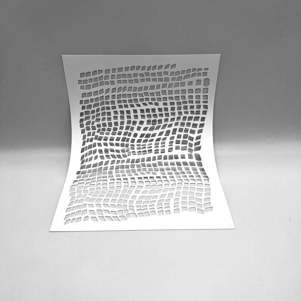 Wonky Net Stencil | Mixed Media - PM Artist Studio