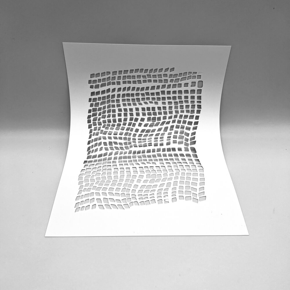 Wonky Net Stencil | Mixed Media - PM Artist Studio