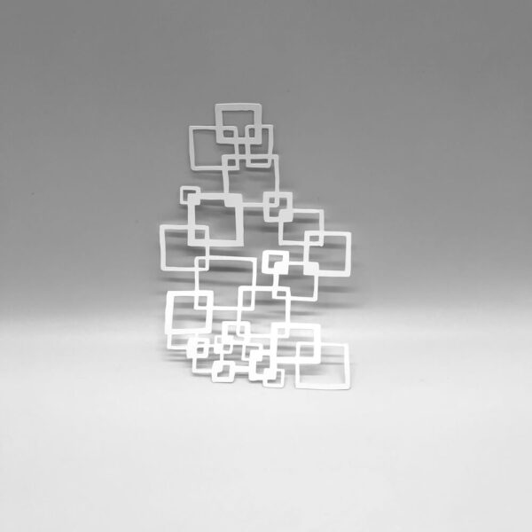 Squared Linked Shapes | Mixed Media - PM Artist Studio