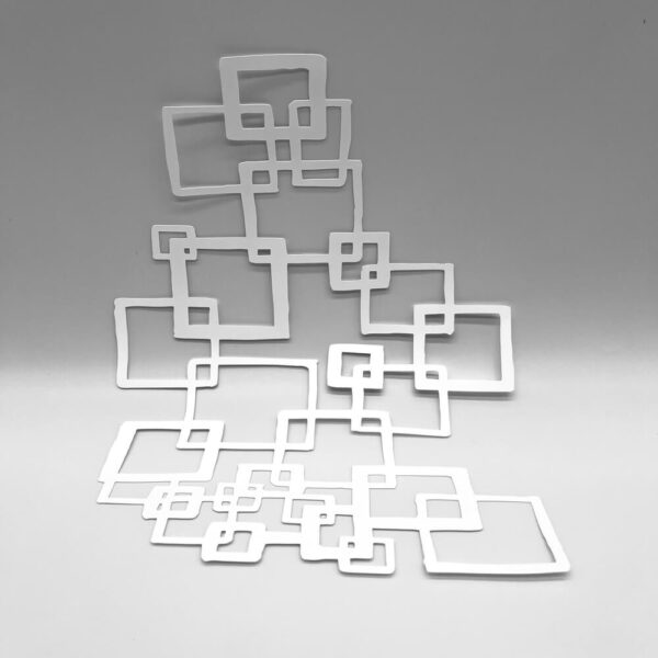 Squared Linked Shapes Stencils - PM Artist Studio