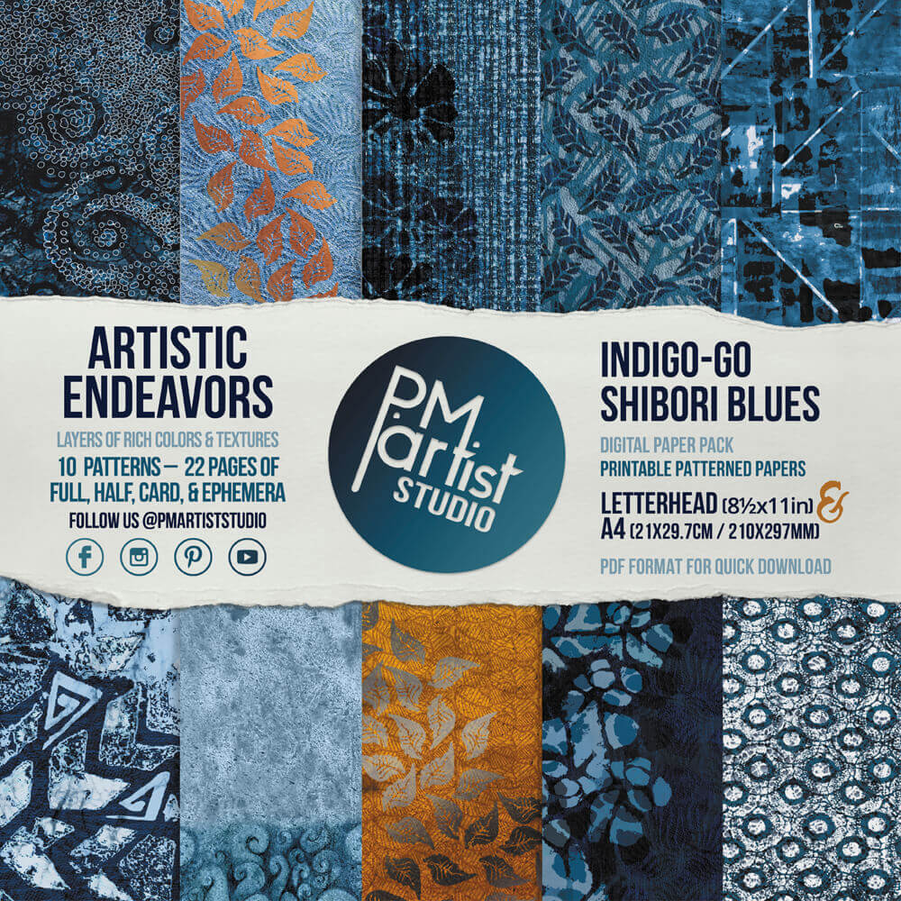Indigo Blue Shibori Inspired Decorative Patterns | Rich Textiles Lace ...