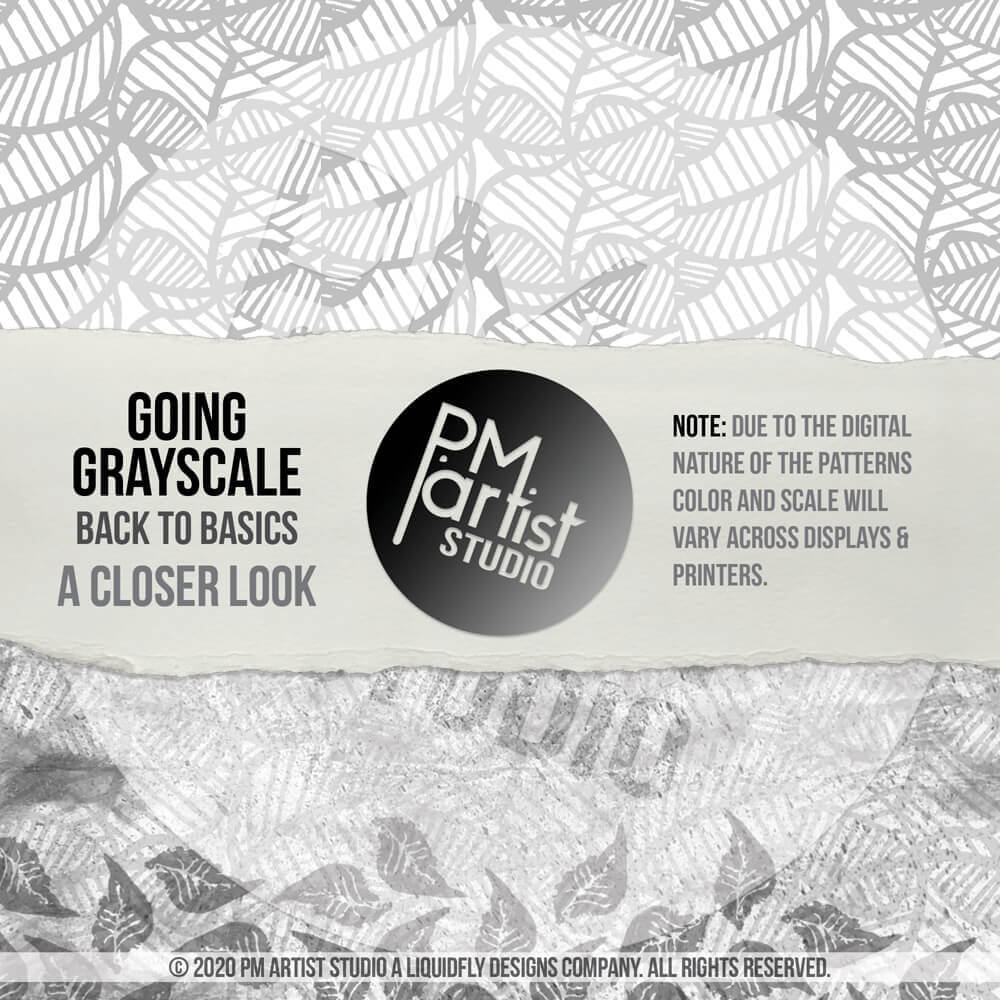 PRINTABLE PAPER | Going Grayscale (8_x11in) | Download - PM Artist Studio