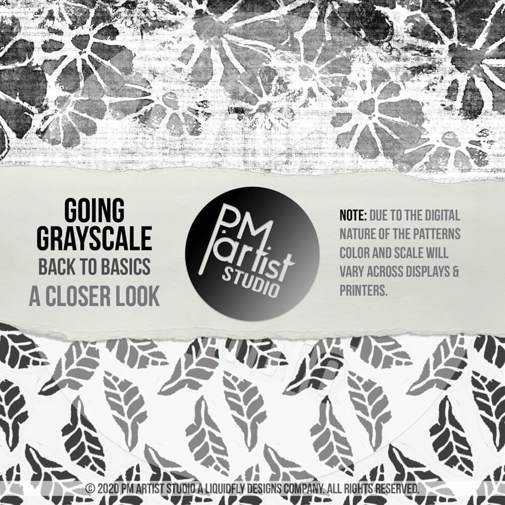 PRINTABLE PAPER | Going Grayscale (8_x11in) | Download - PM Artist Studio