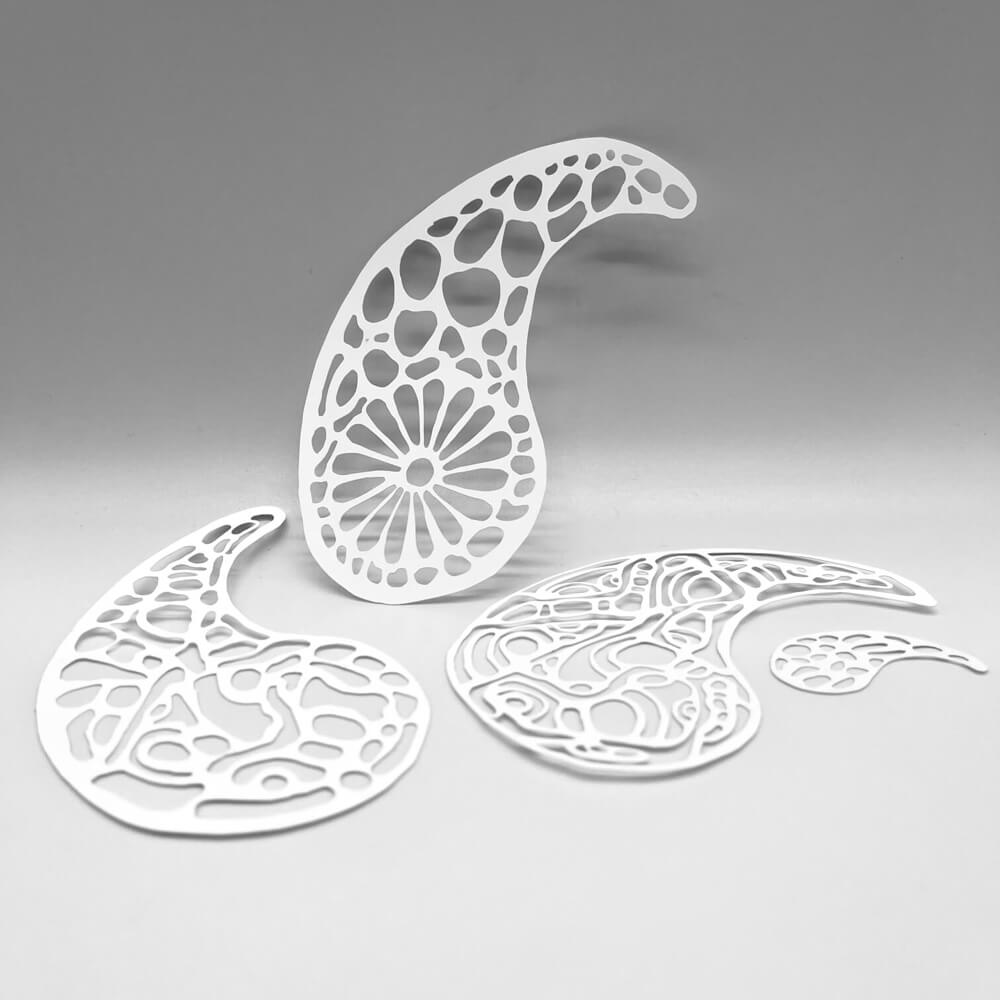 Polynesian Paisley Set | Mixed Media - PM Artist Studio