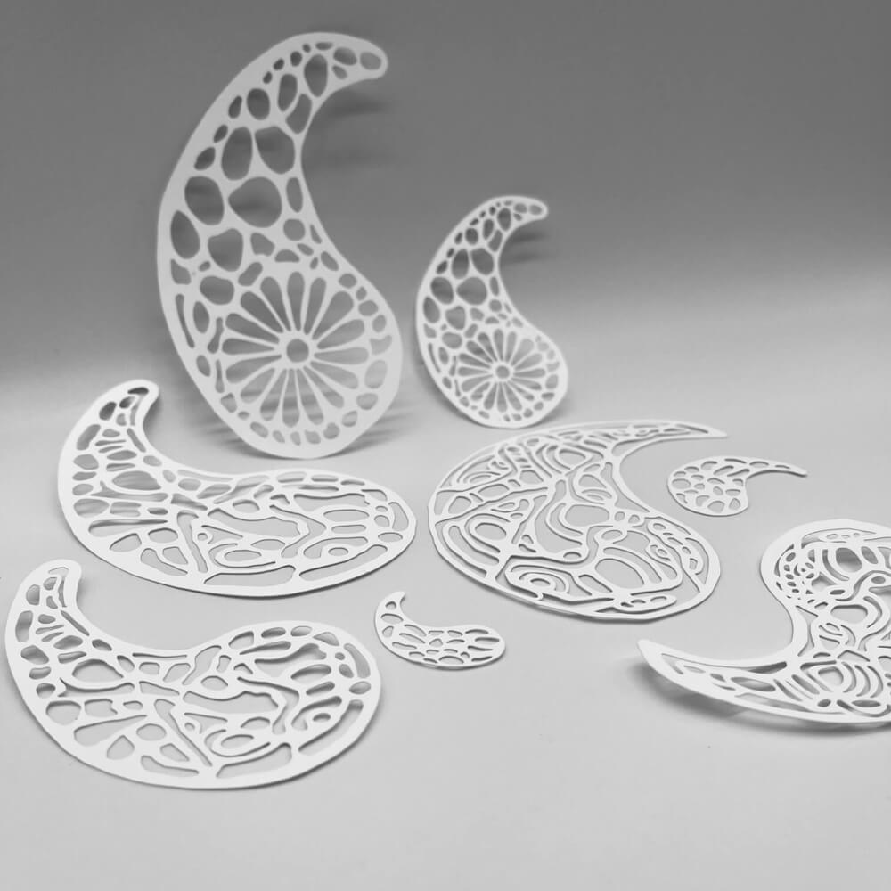 Polynesian Paisley Set | Mixed Media - PM Artist Studio