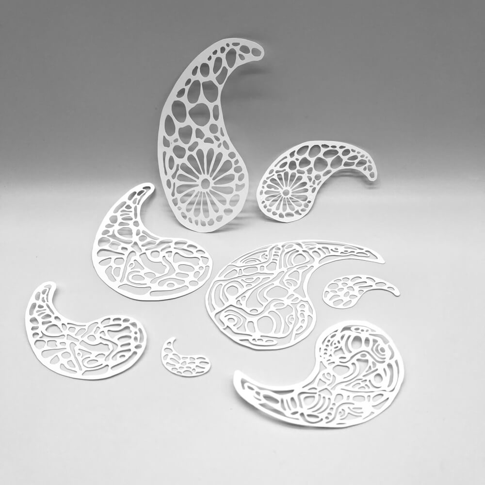 Polynesian Paisley Set | Mixed Media - PM Artist Studio