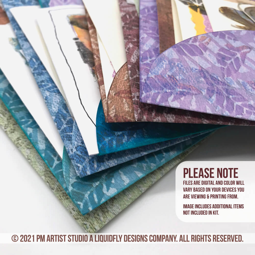 Stuffed Pocket Envelopes | Teal & Turquoise | Printable Kit | Download ...