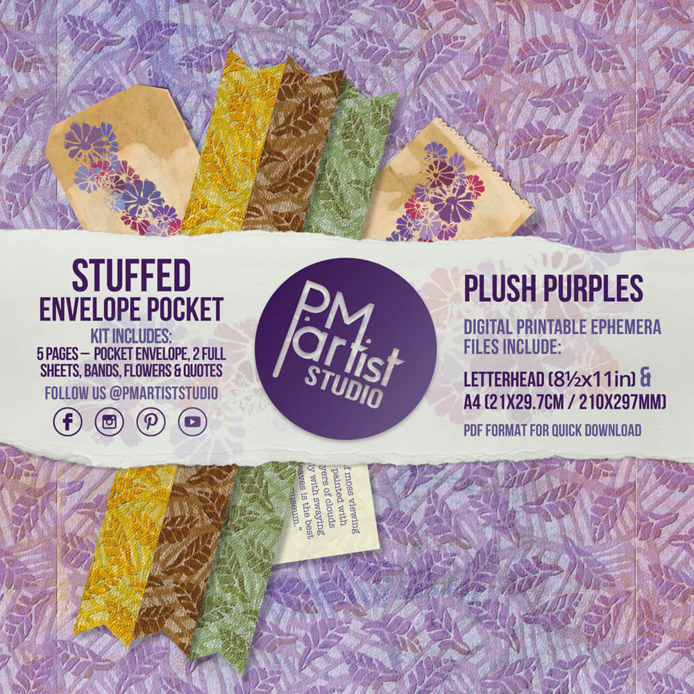 Stuffed Pocket Envelopes | Plush Purples | Printable Kit | Download ...
