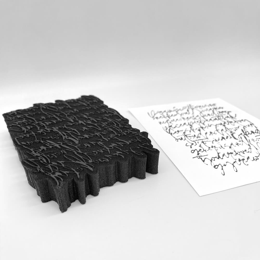 Dream Big Script Poem | Artists' Tools | Foam Stamp - PM Artist Studio