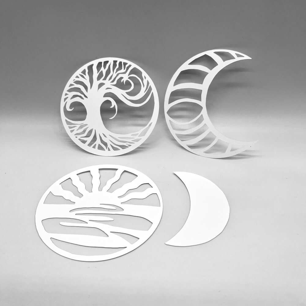 Tree of Life Sunset Crescent Moon | Mixed Media - PM Artist Studio