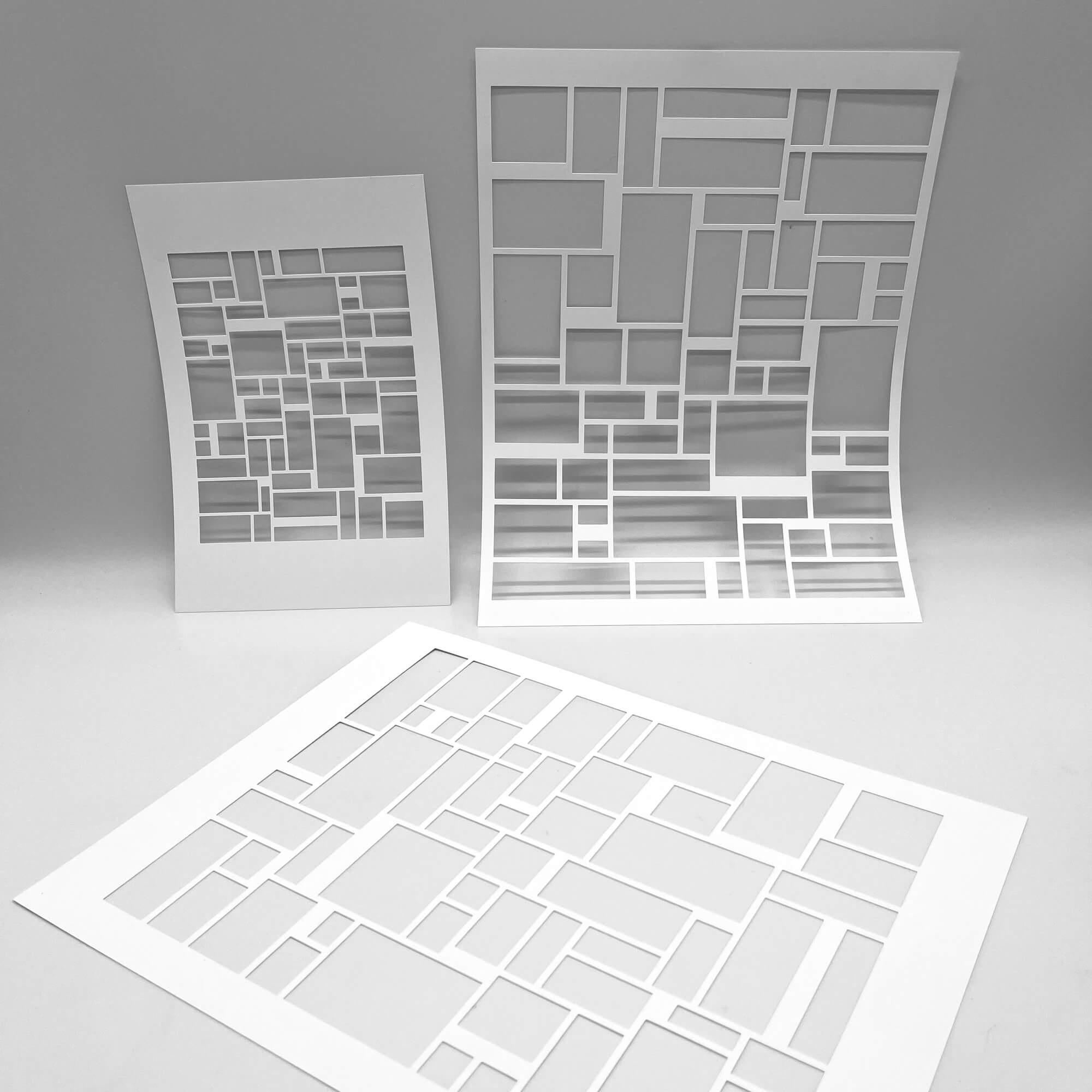 Cubits Grid | Mixed Media - PM Artist Studio