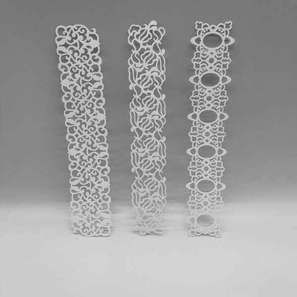 Ornate Lace Strips | Mixed Media - PM Artist Studio