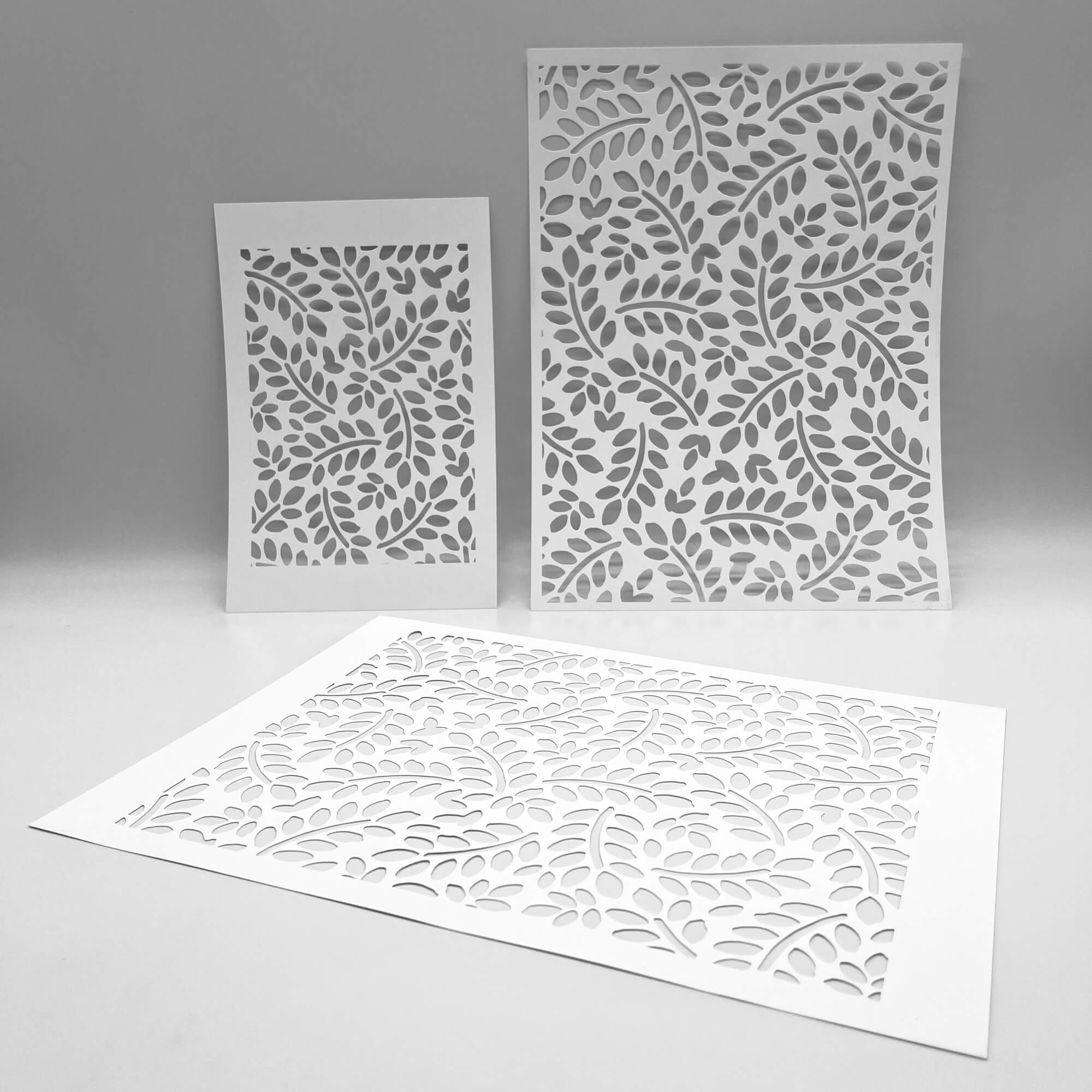 Dancing Leaves Stencils - PM Artist Studio