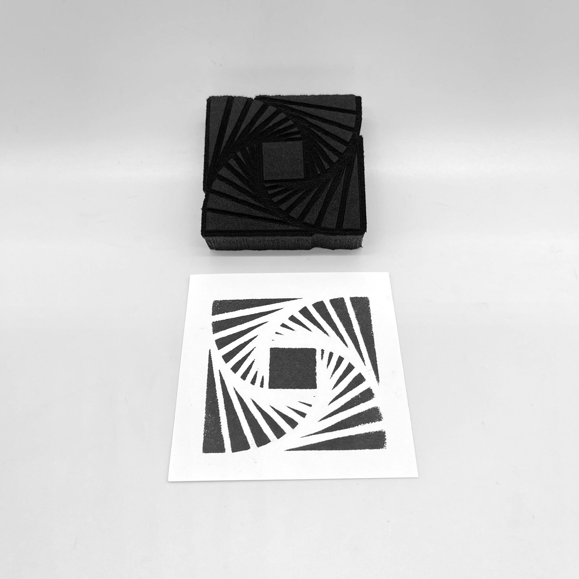 Twirled and Twisted Set Foam Stamp Artist Tools - PM Artist Studio