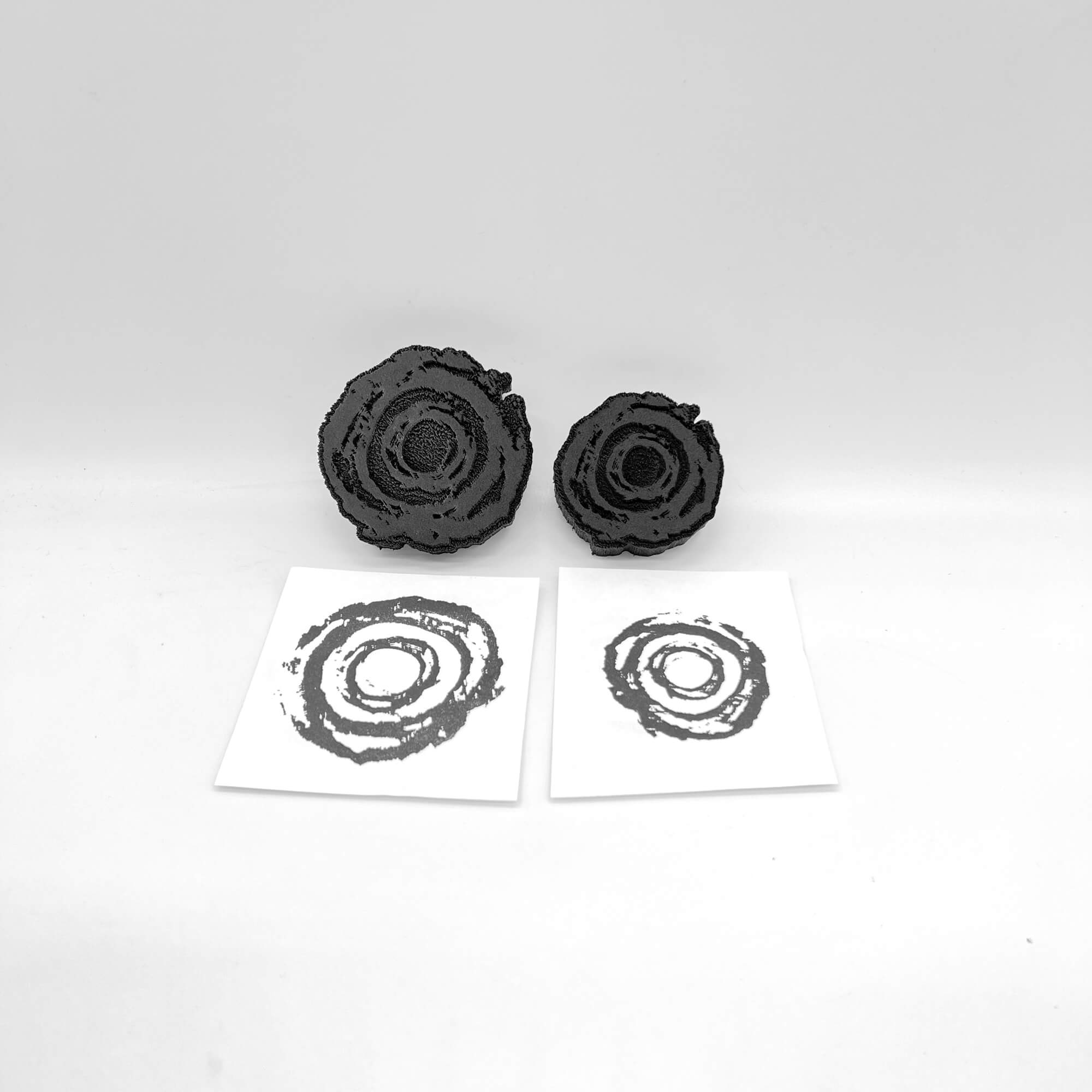 Handmade Roses Foam Stamp Artist Tools - PM Artist Studio