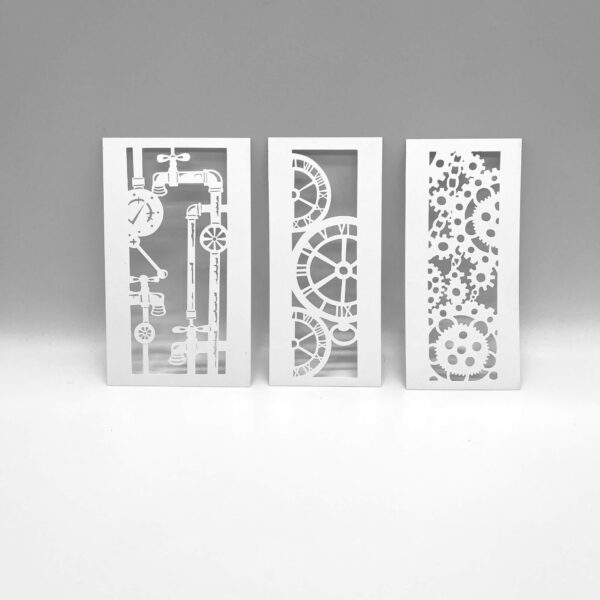 Steampunk Strips Stencils - PM Artist Studio