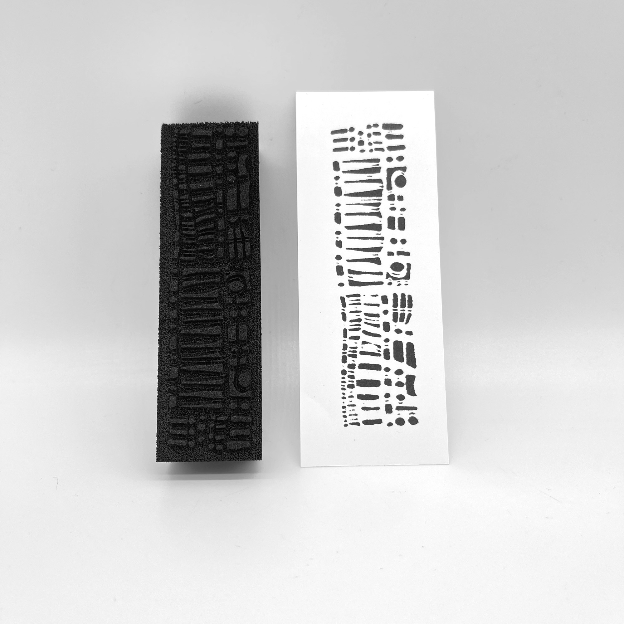 Strips Vol. 3 - Geo Poly Foam Stamp Artist Tools - PM Artist Studio