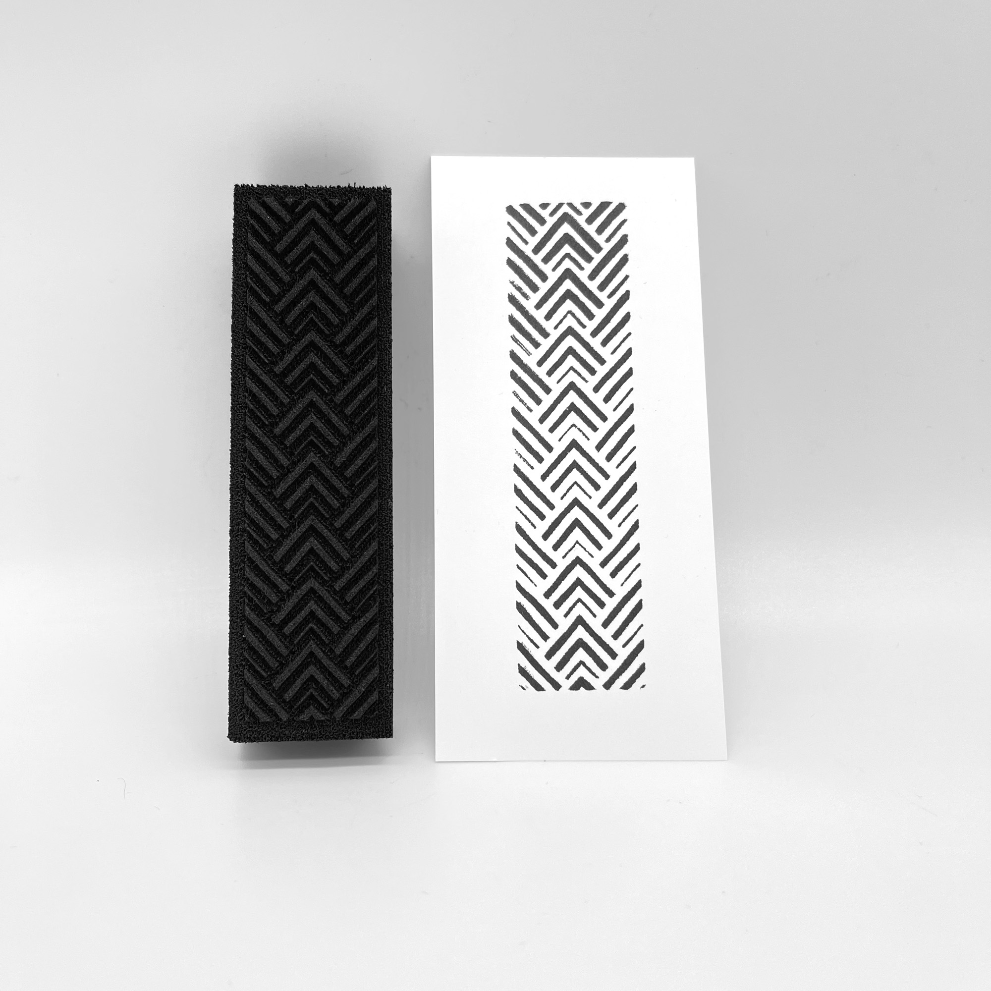 Strips Vol. 3 - Chevron Foam Stamp Artist Tools - PM Artist Studio