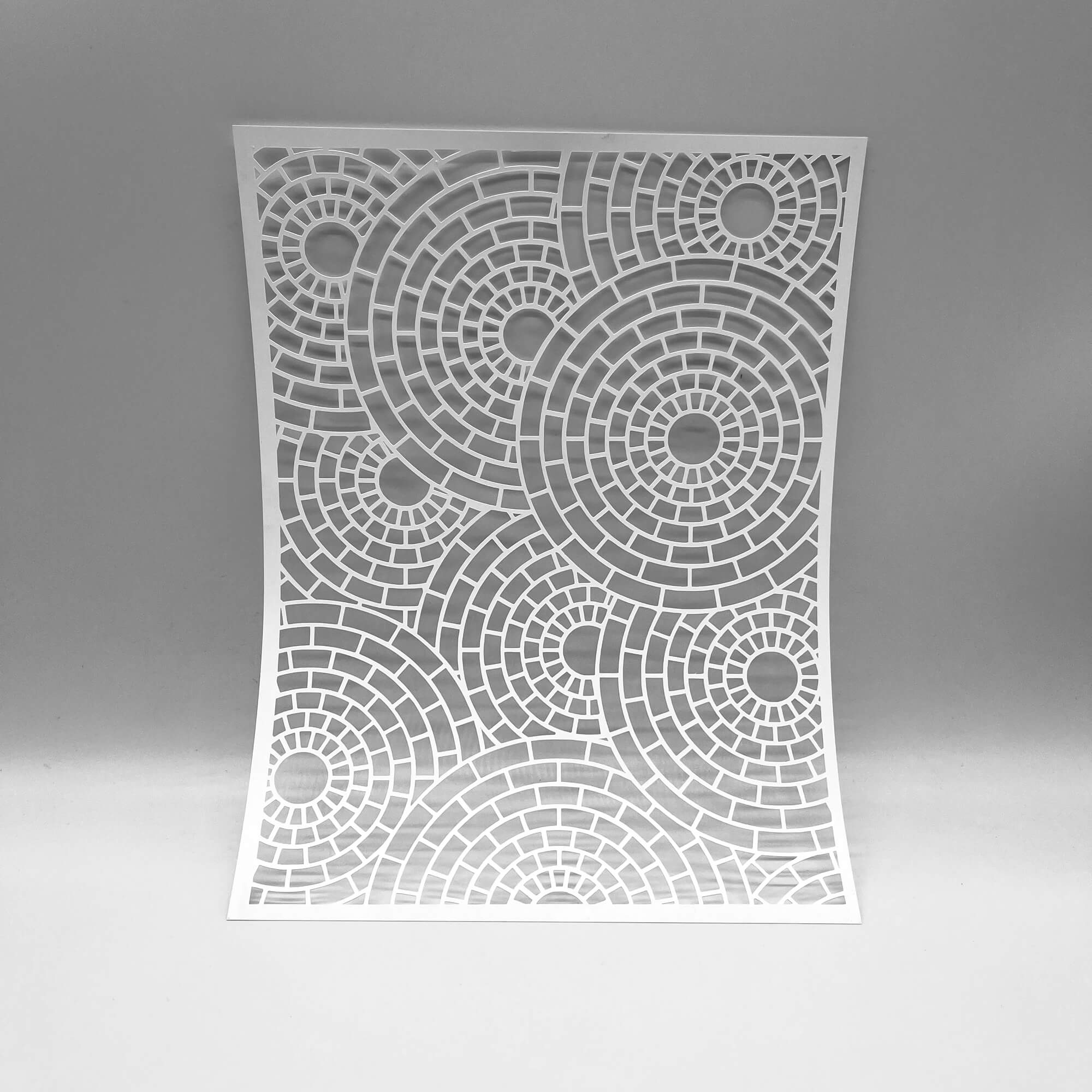 Mosaic Circles Style 1 Stencils - PM Artist Studio