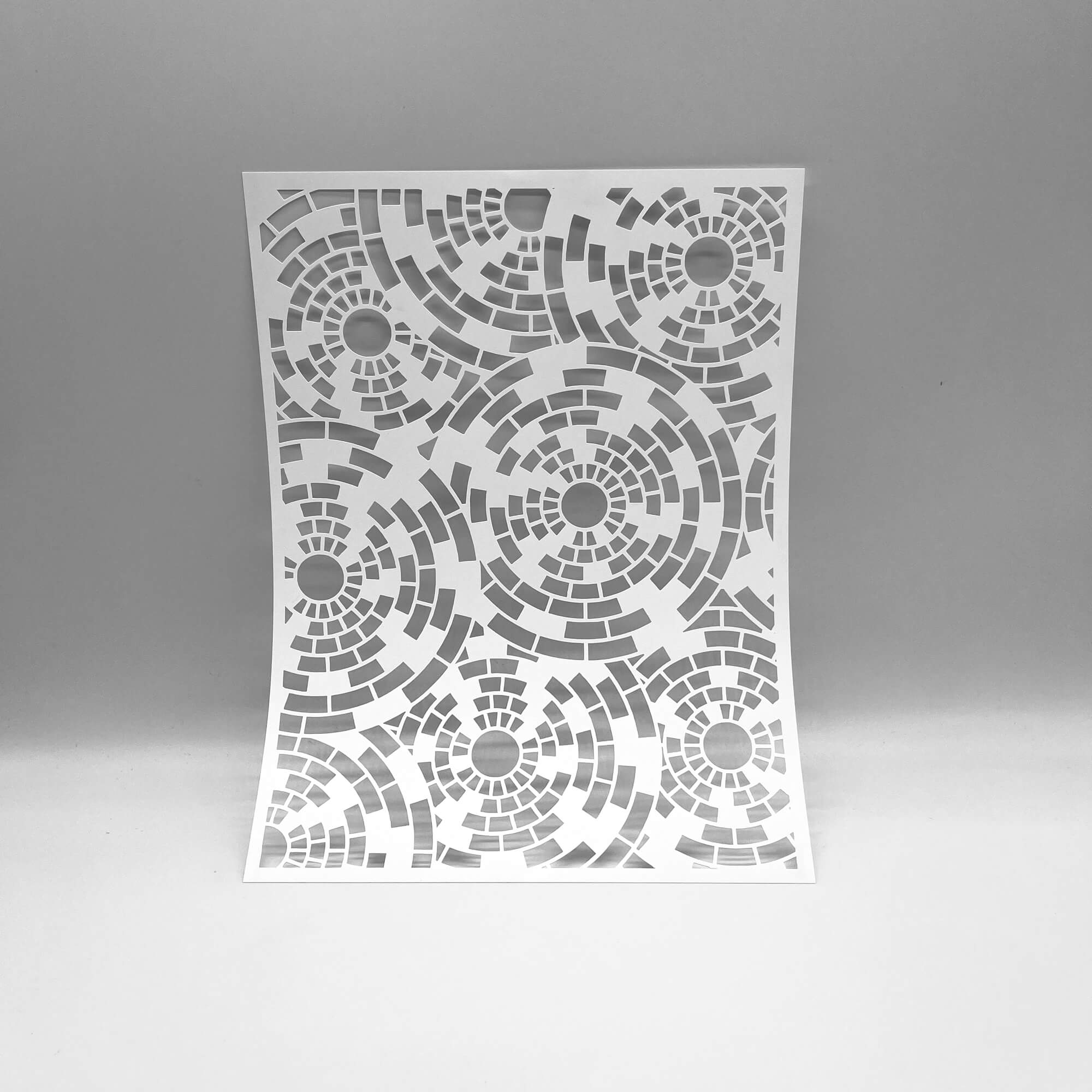 Mosaic Circles Style 2 Stencils - PM Artist Studio