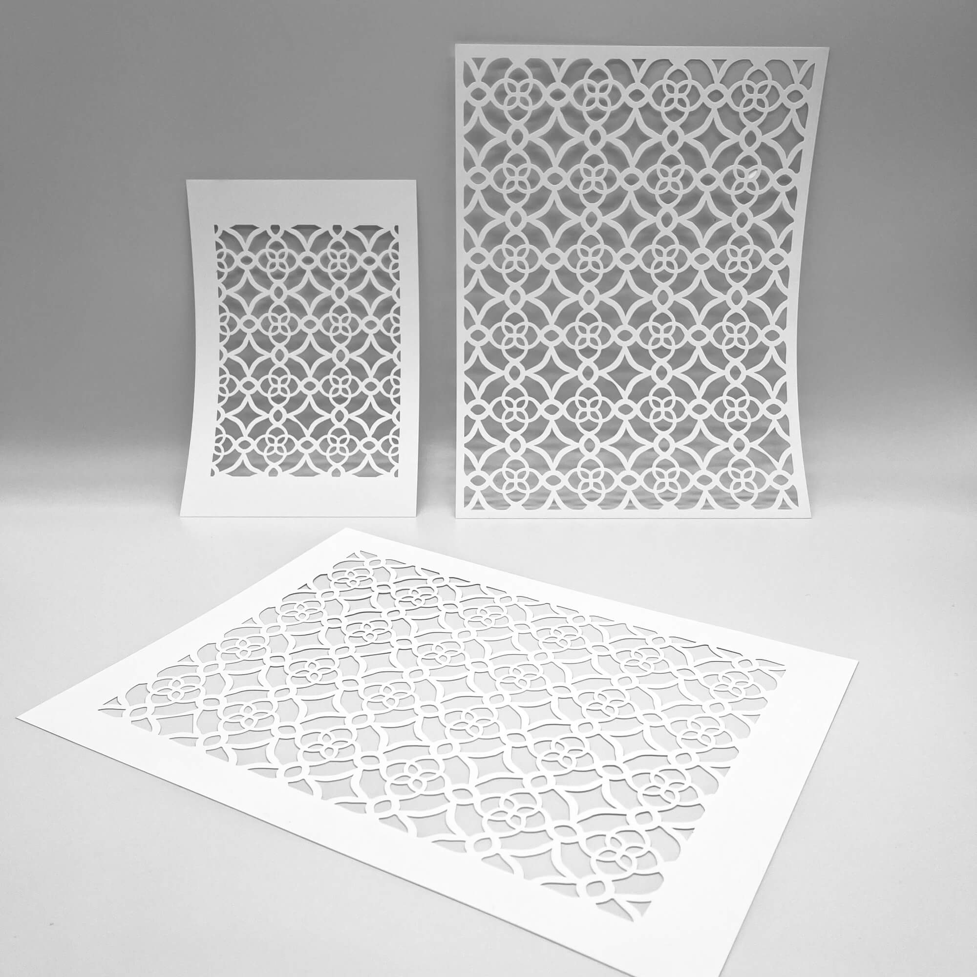 Diamond Rings Style1 Stencils - PM Artist Studio