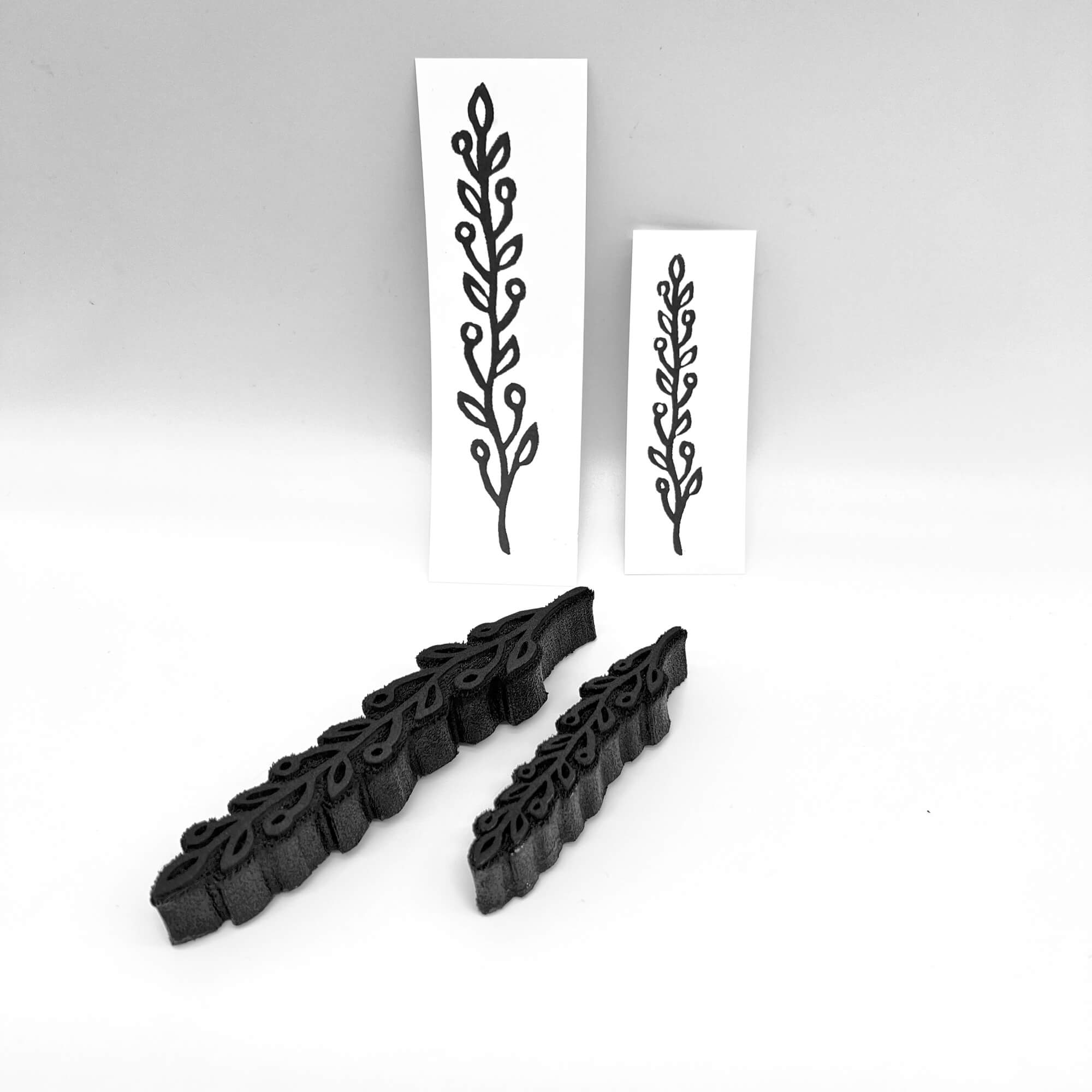 Leaf Stem | Artists' Tools | Foam Stamp - PM Artist Studio