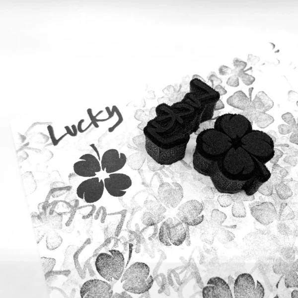 Clover & Lucky Foam Stamp Artist Tools - PM Artist Studio