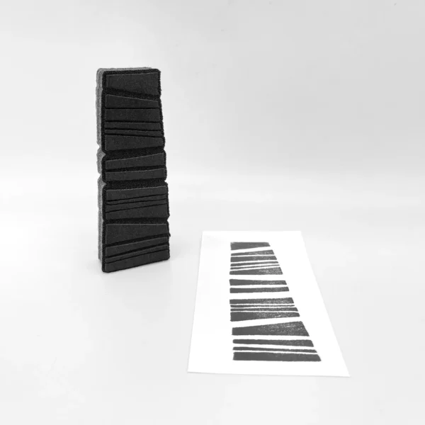 Wonky Stripe Strip | Artists' Tools | Foam Stamp - PM Artist Studio