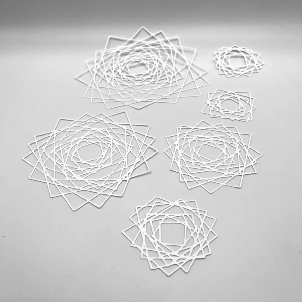 Nested Squares | Mixed Media - PM Artist Studio