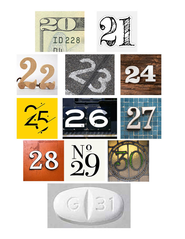Numbers | Eclectic Images 1-31 (digital pdf) | Download - PM Artist Studio