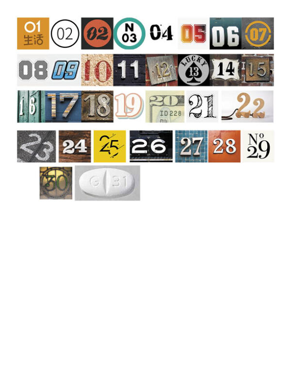 Numbers | Eclectic Images 1-31 (digital pdf) | Download - PM Artist Studio