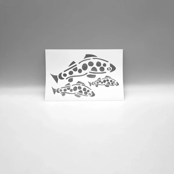 Deep Dive Fish Stencils - PM Artist Studio