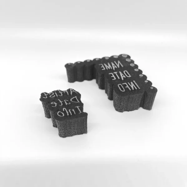 Personalized (Name, Date, Info) Foam Stamp Artist Tools - PM Artist Studio