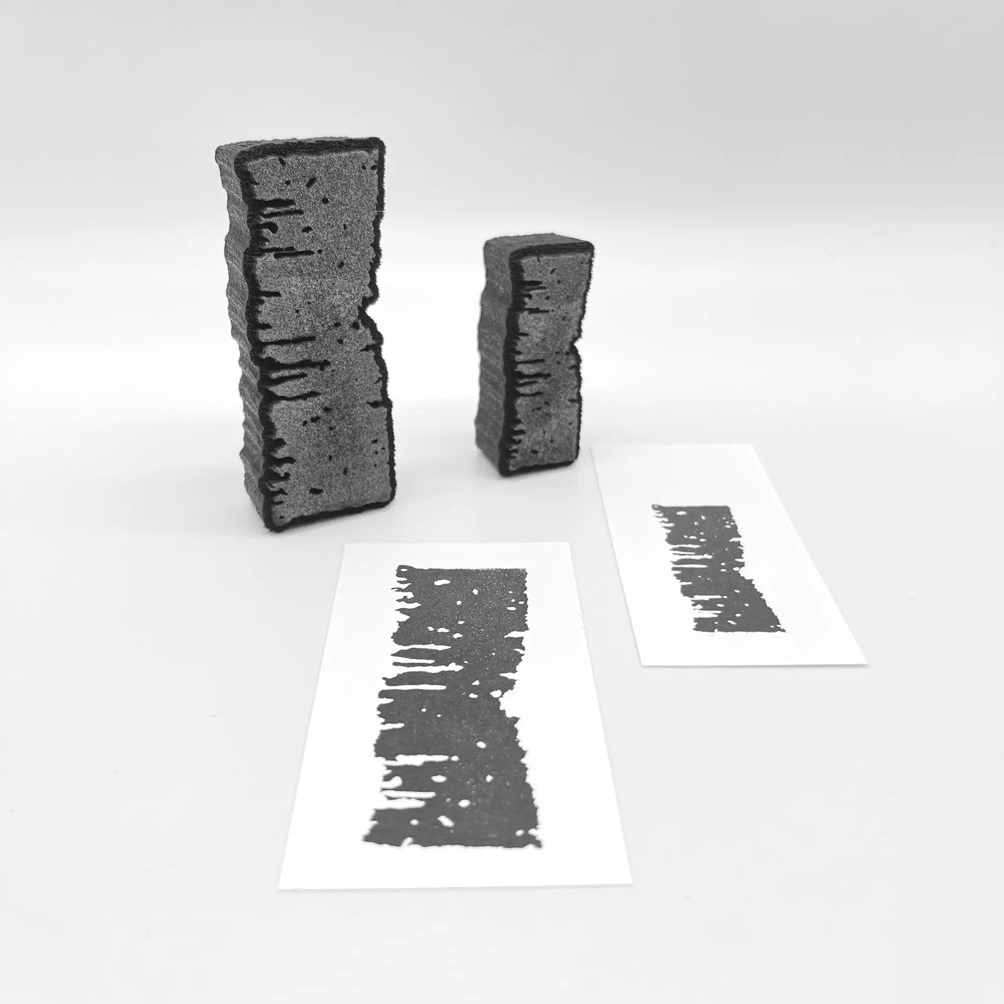 Grunge 2 Sizes (Rectangle) Foam Stamp Artist Tools - PM Artist Studio