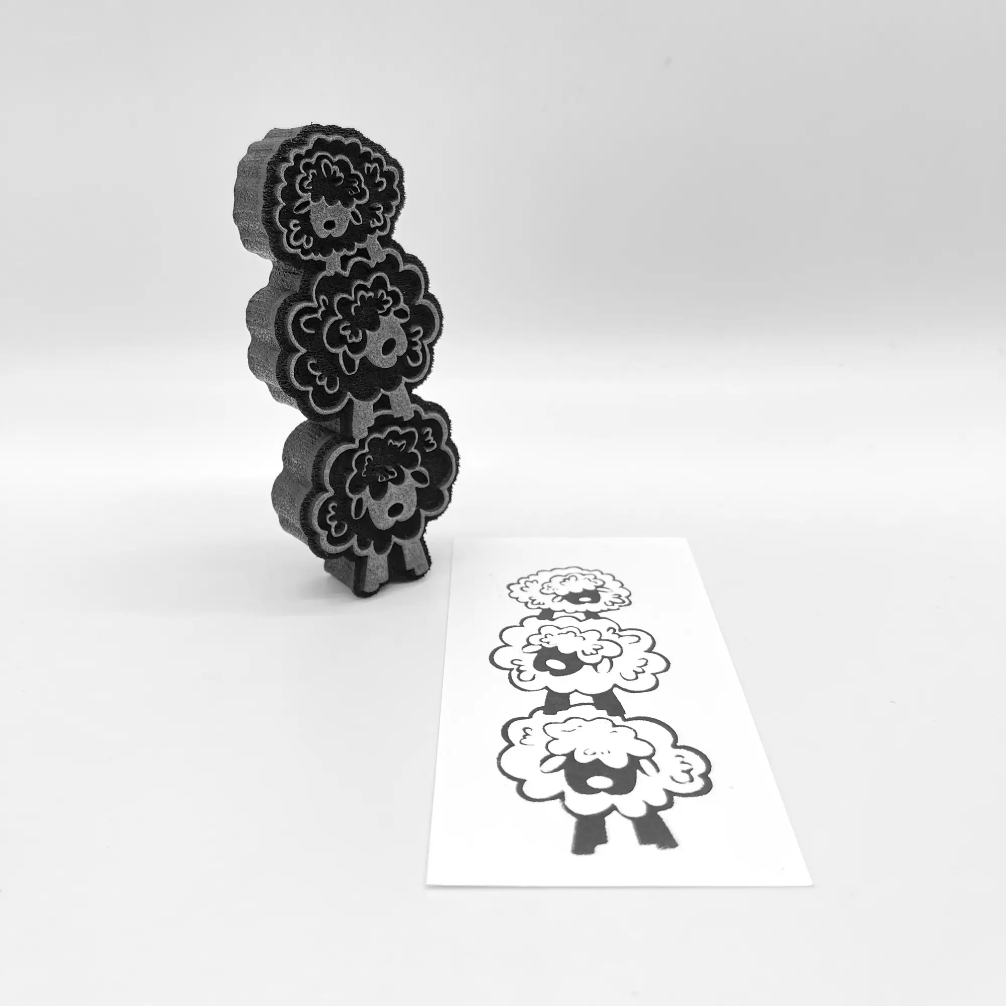 Lamb Kabob Foam Stamp Artist Tools - PM Artist Studio