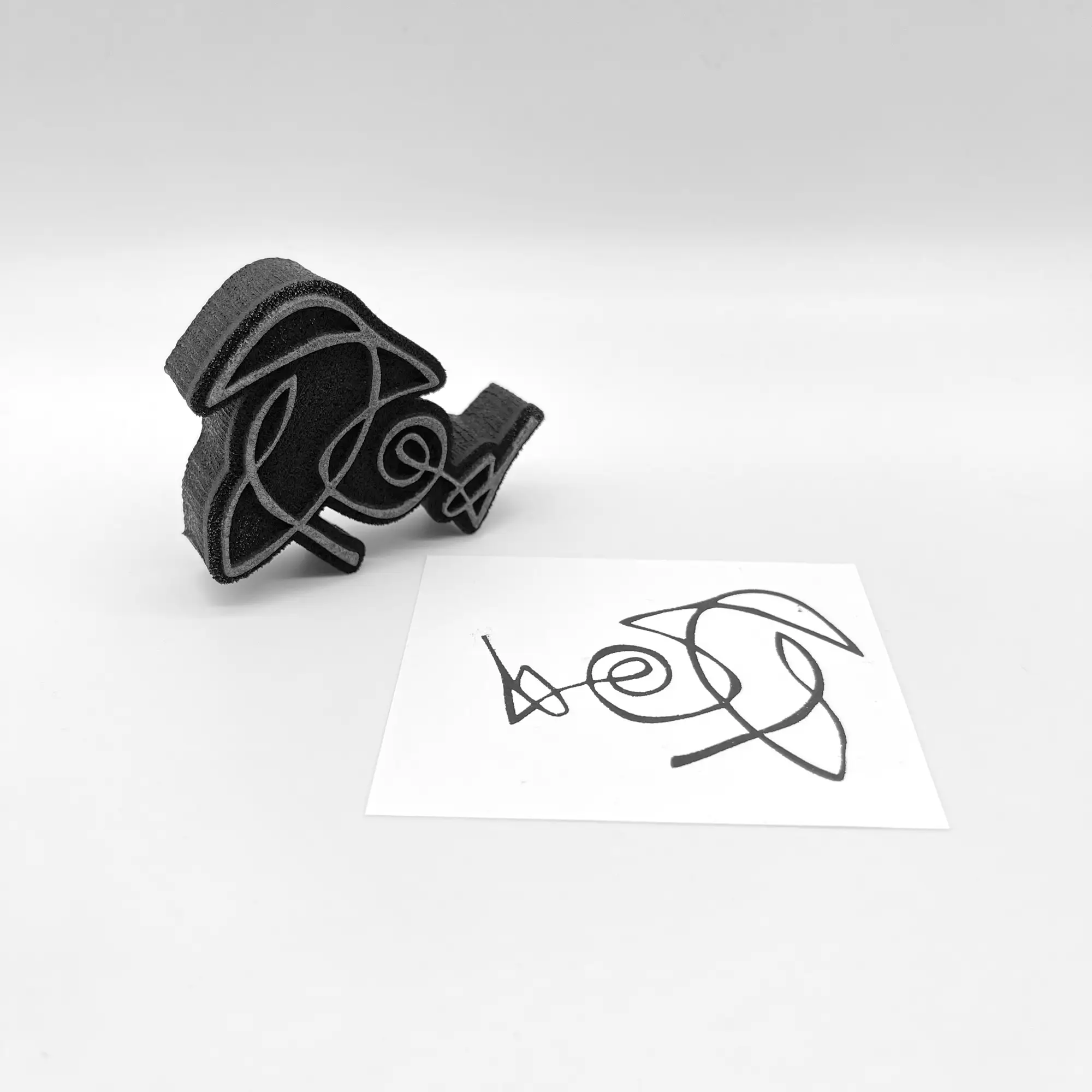 Mowing Duck Motif Foam Stamp Artist Tools - PM Artist Studio
