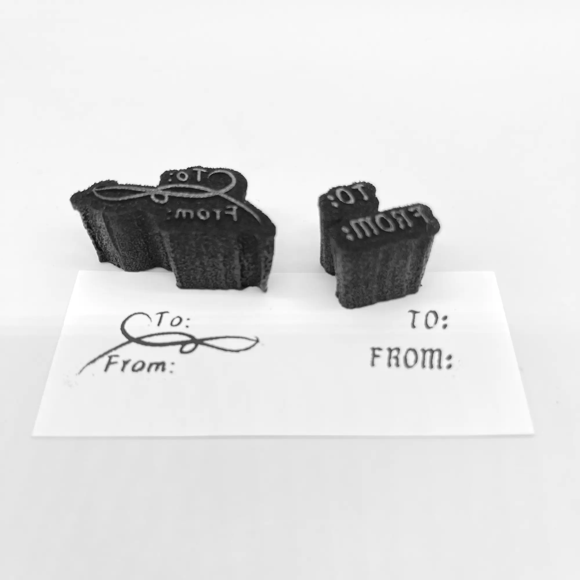 To & From Gift Tag Duo | Artists' Tools | Foam Stamp - PM Artist Studio