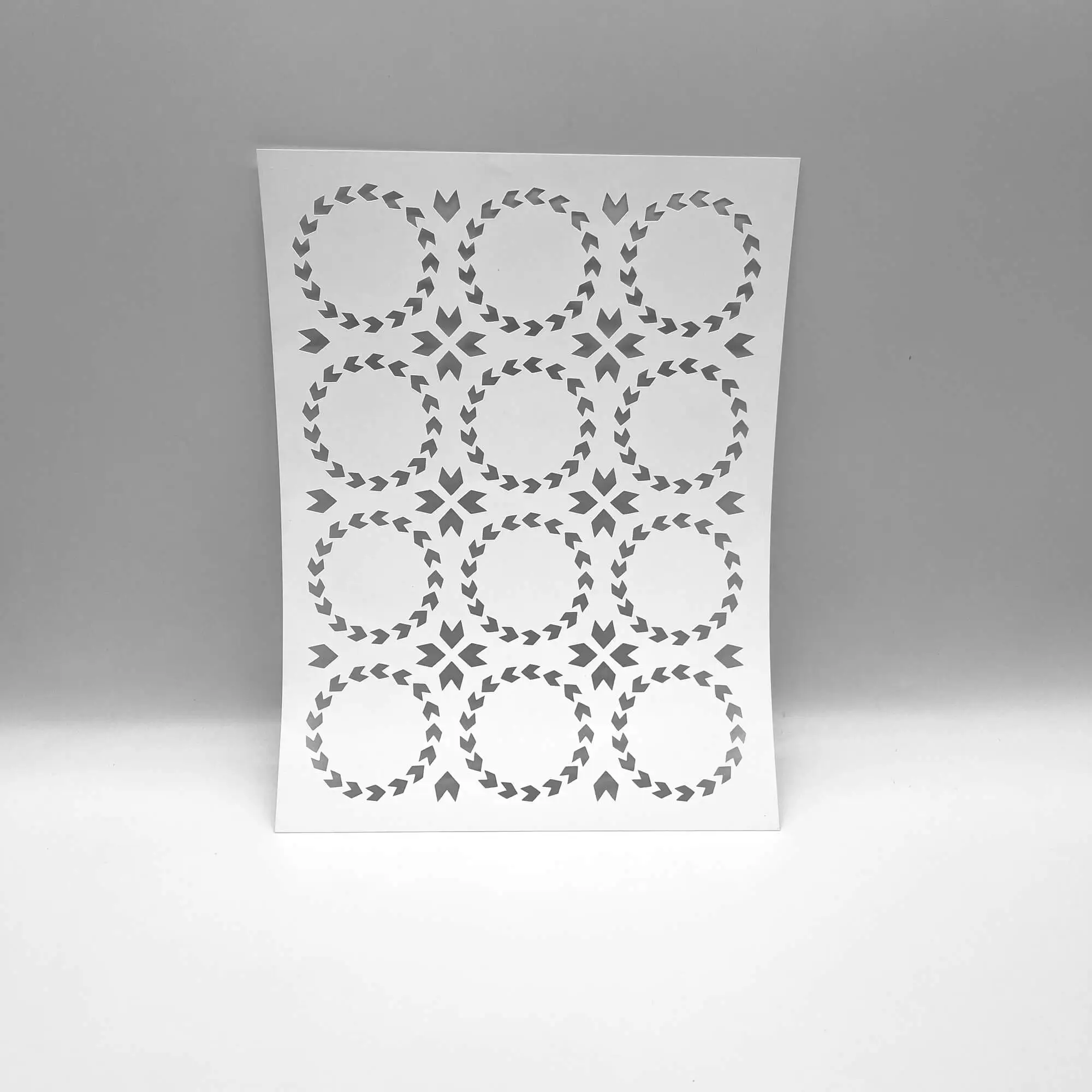 Tribal Wallpaper Style 4 Stencils - PM Artist Studio