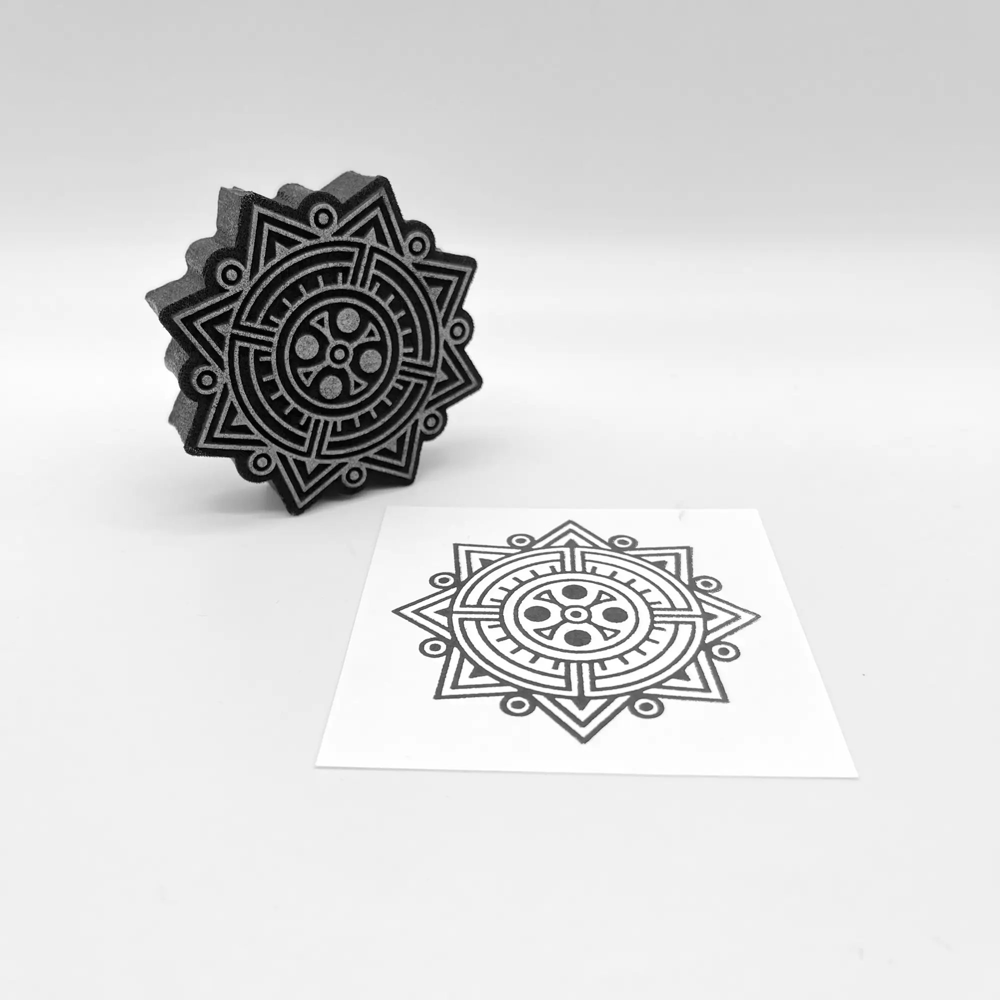 Stylized Compass Rose Style 1 | Artists' Tools | Foam Stamp - PM Artist ...