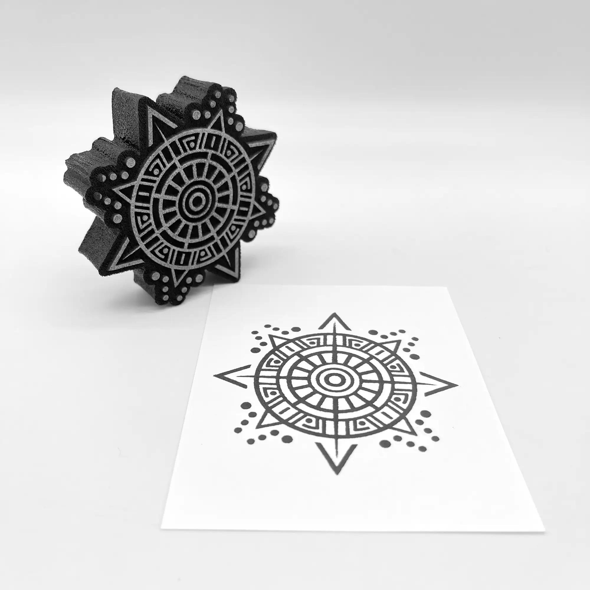 Stylized Compass Rose Style 2 | Artists' Tools | Foam Stamp - PM Artist ...