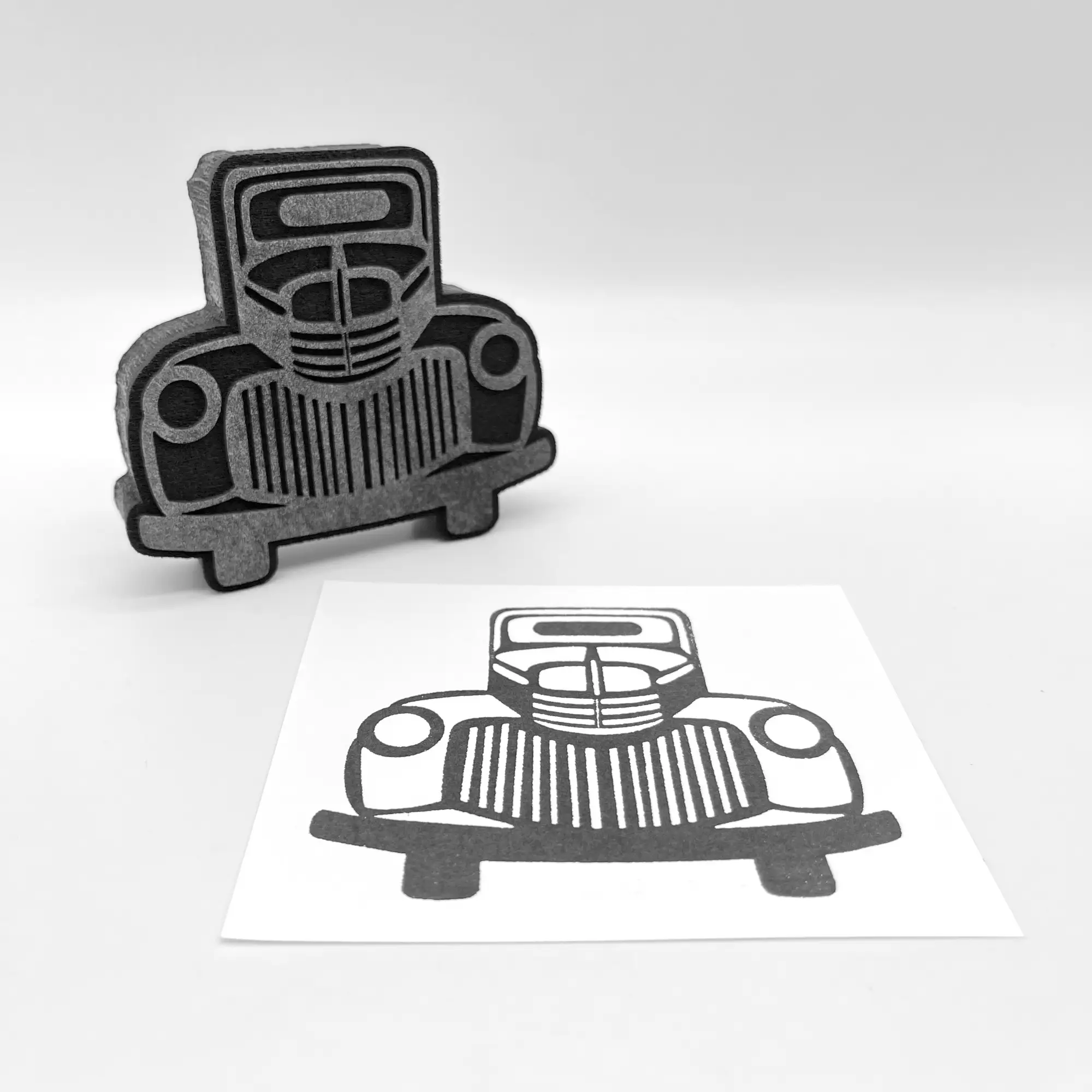 Vintage Truck | Artists' Tools | Foam Stamp - PM Artist Studio