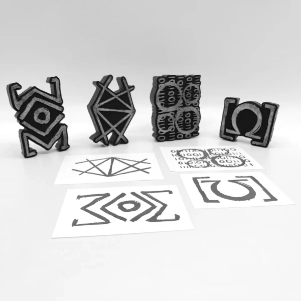Sketchy Math Four Options Foam Stamp Artist Tools - PM Artist Studio