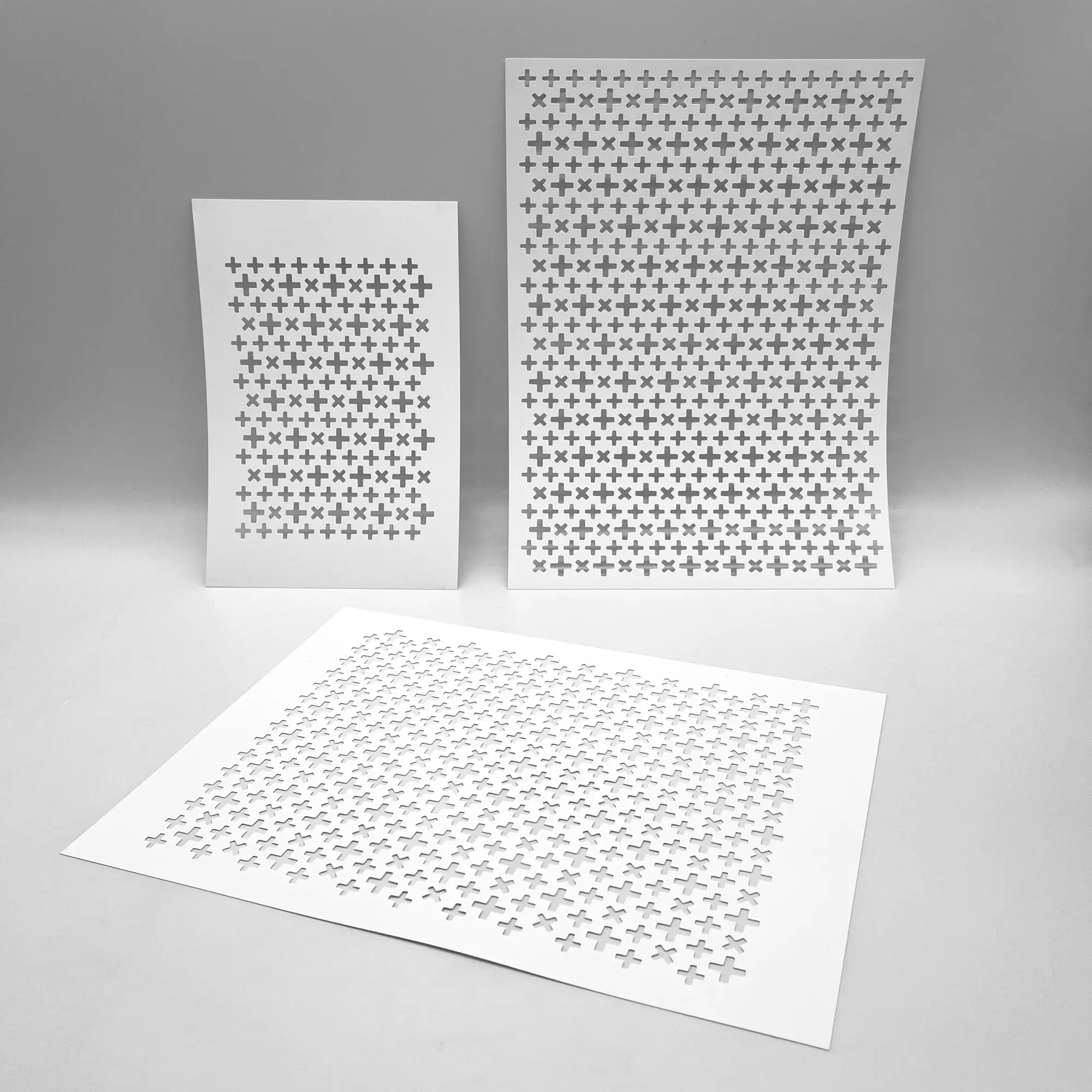 Cross Plus Pattern Style 2 Stencils - PM Artist Studio