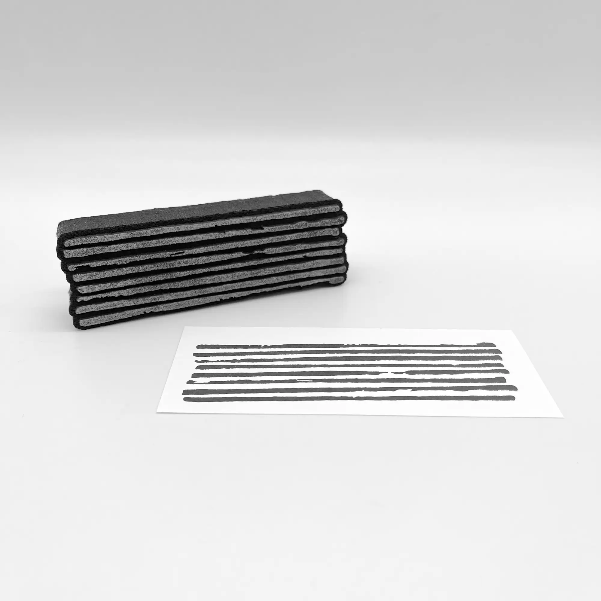 Grungy Lines Foam Stamp Artist Tools - PM Artist Studio
