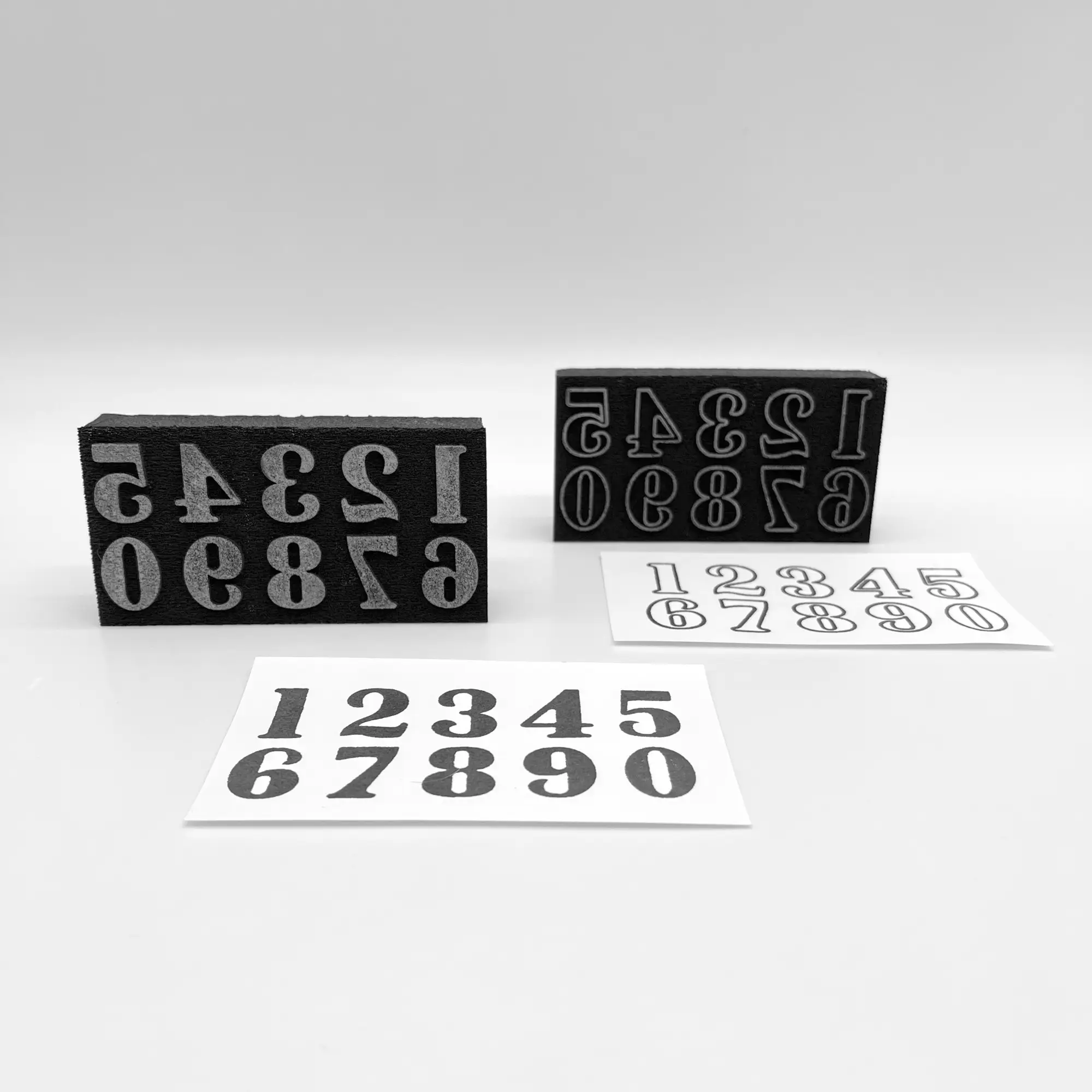 Numbers Block | Artists' Tools | Foam Stamp - PM Artist Studio