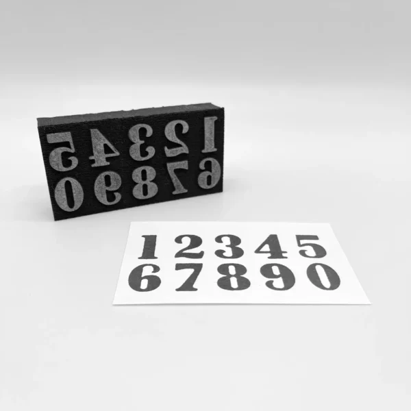 Numbers Block Foam Stamp Artist Tools - PM Artist Studio